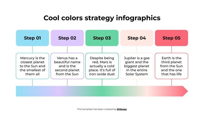 Cool Colors Strategy Infographics | Google Slides & PPT
