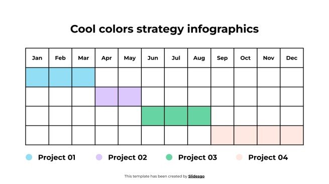 Cool Colors Strategy Infographics | Google Slides & PPT