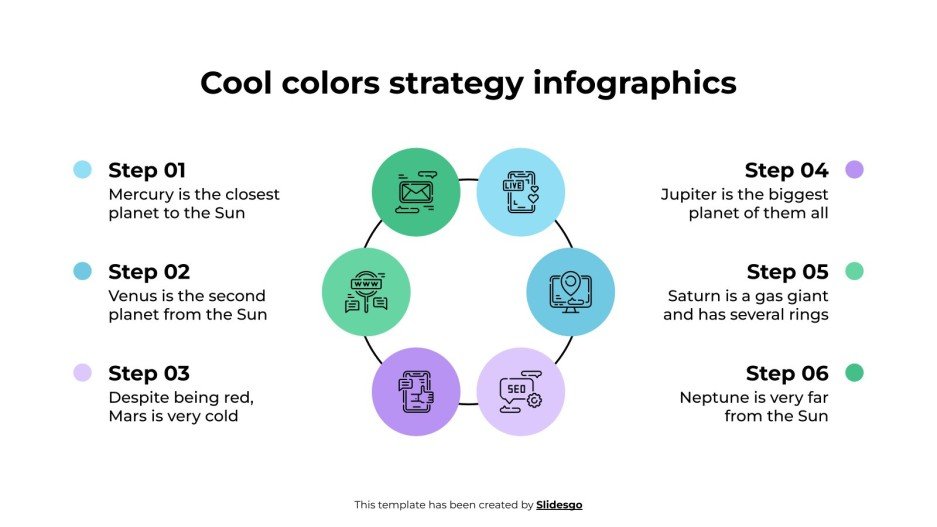 Cool Colors Strategy Infographics | Google Slides & PPT