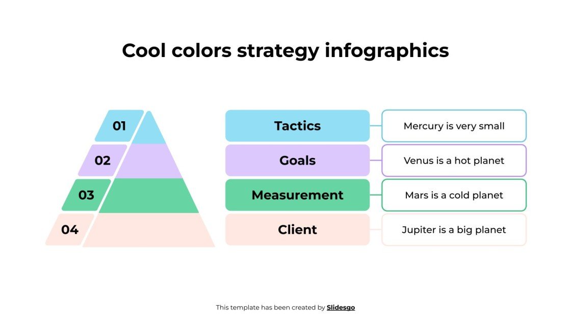 Cool Colors Strategy Infographics | Google Slides & PPT