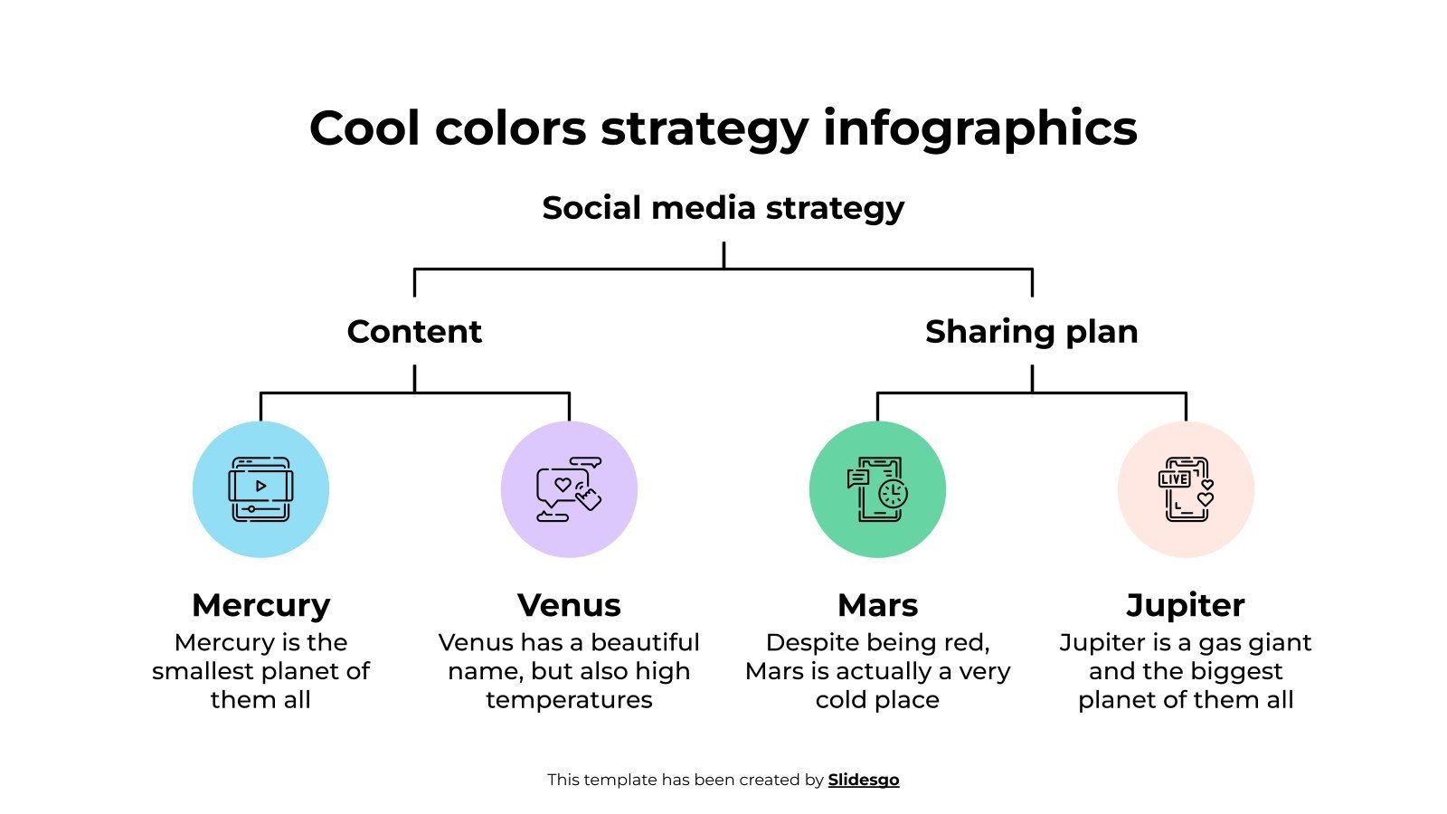 Cool Colors Strategy Infographics | Google Slides & PPT