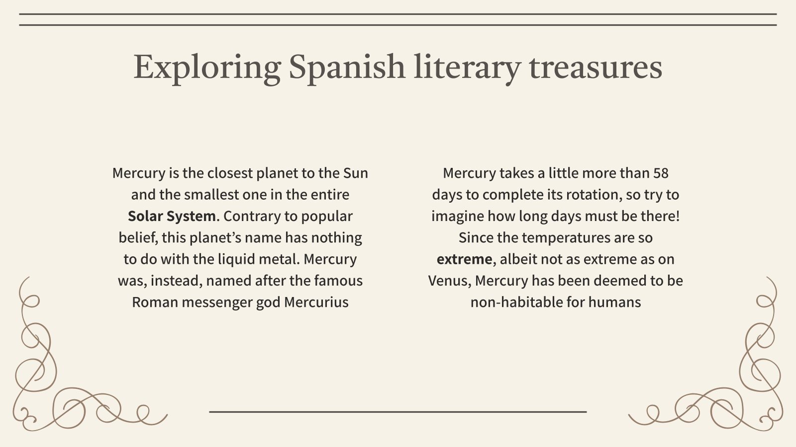 Spanish Literary Analysis - Master of Arts in Spanish