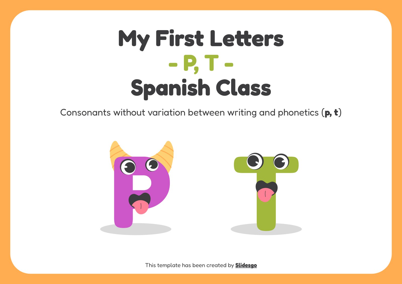 Minhas primeiras letras - P, T - Aula de espanhol