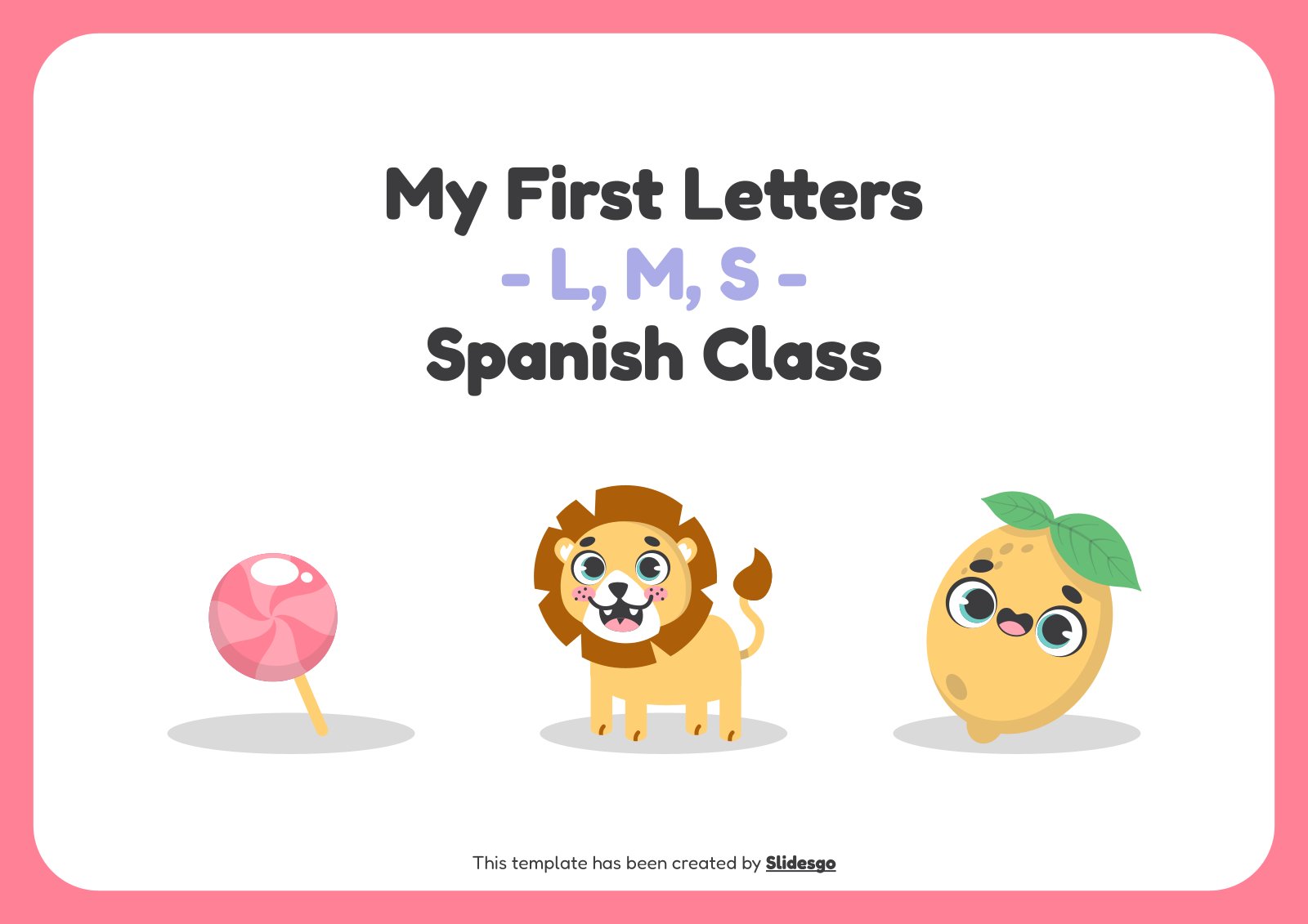 Mis primeras letras - L, M, S | Google Slides y PowerPoint