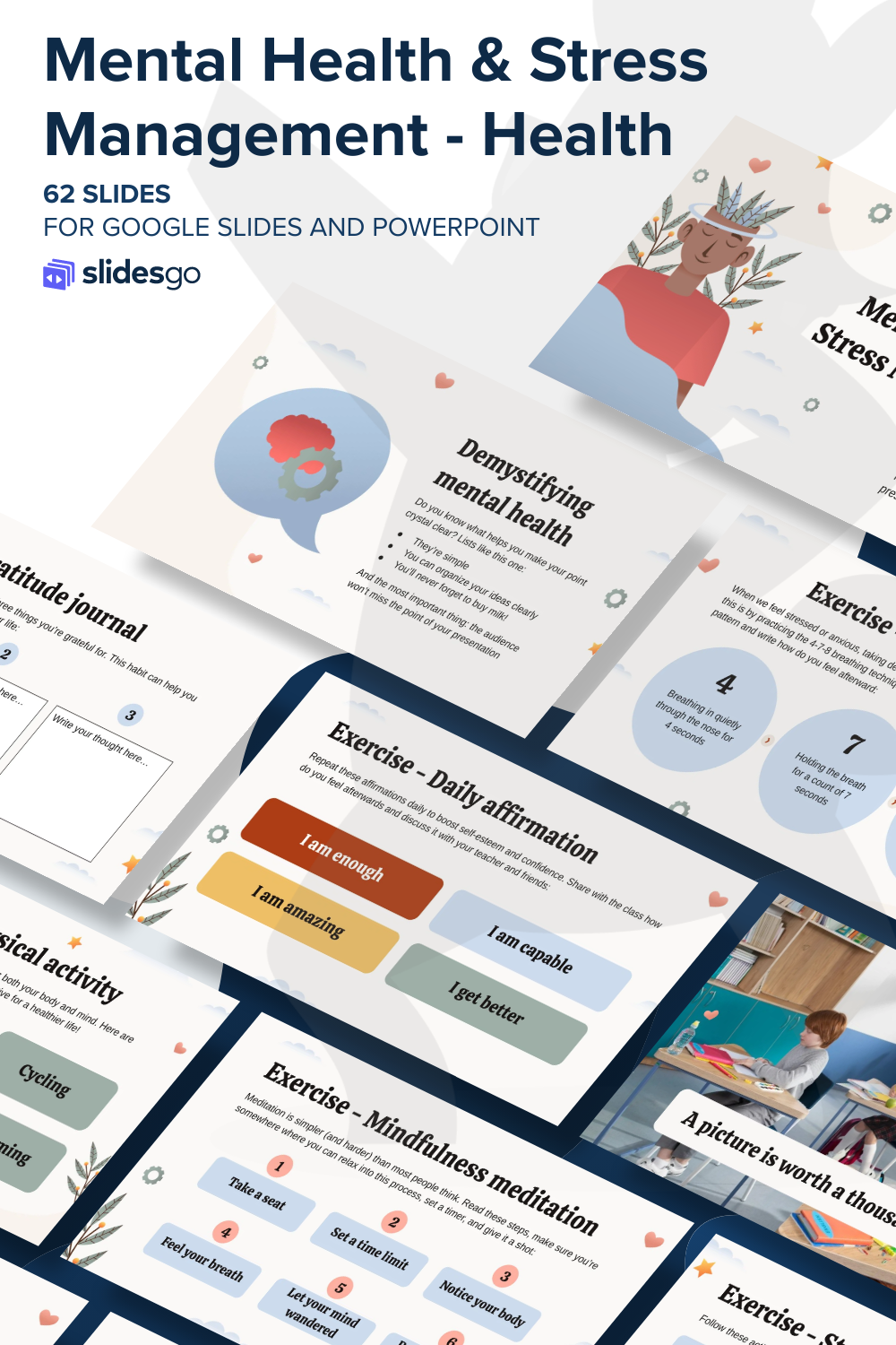 Mental Health and Stress Management - Health | Google Slides
