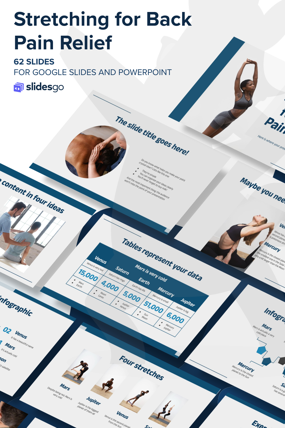 Stretching for Back Pain Relief | Google Slides & PPT
