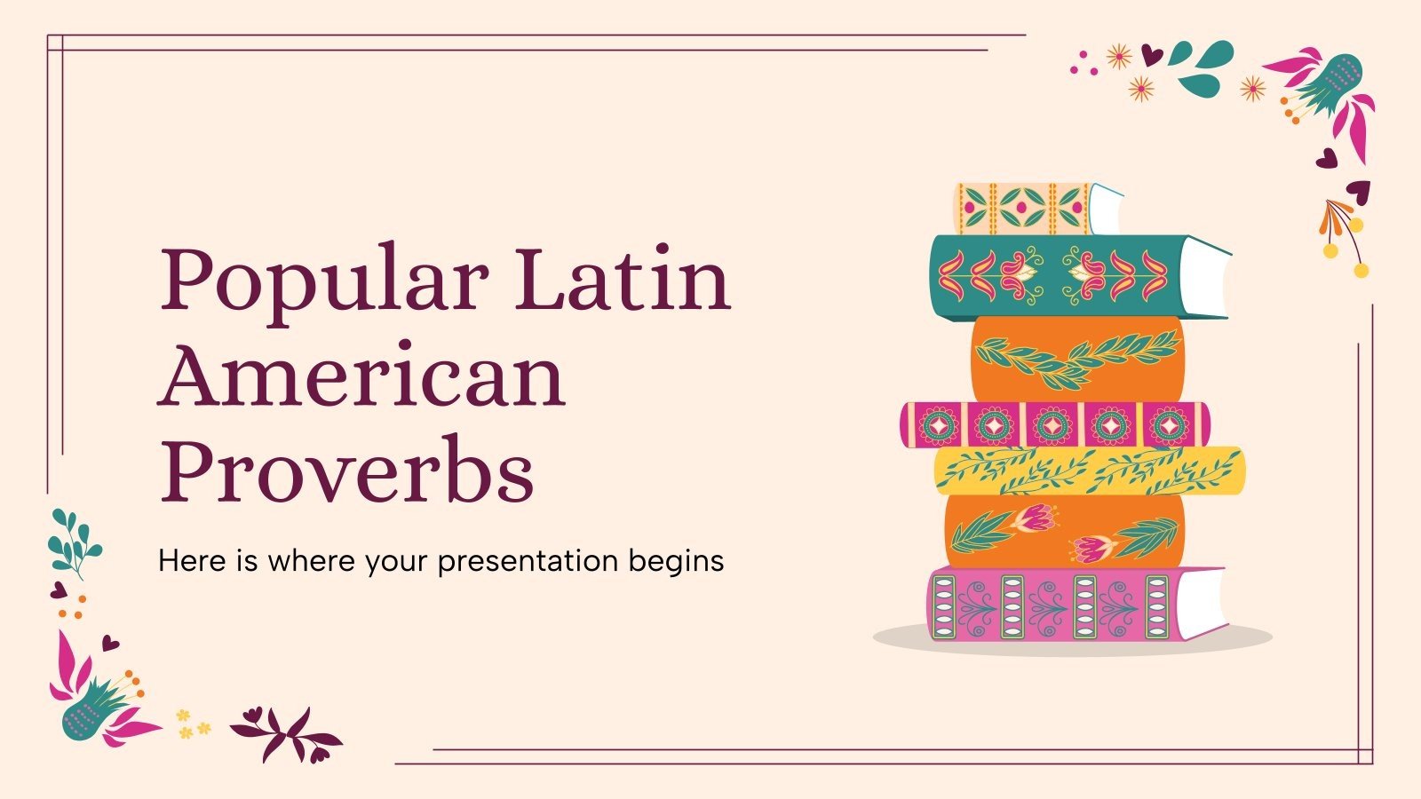 Latin Google Slides and PowerPoint templates