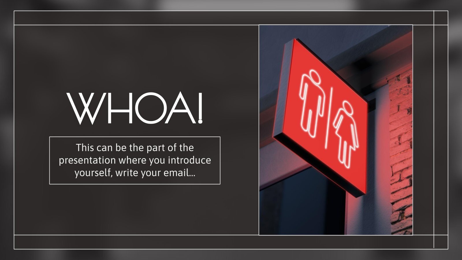 Signage in Public Spaces | Google Slides & PowerPoint