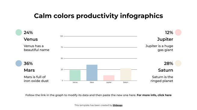 Calm Colors Productivity Infographics | Google Slides & PPT