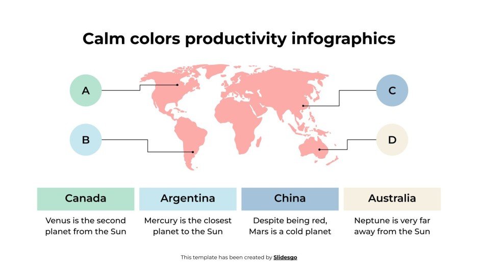 Calm Colors Productivity Infographics | Google Slides & PPT