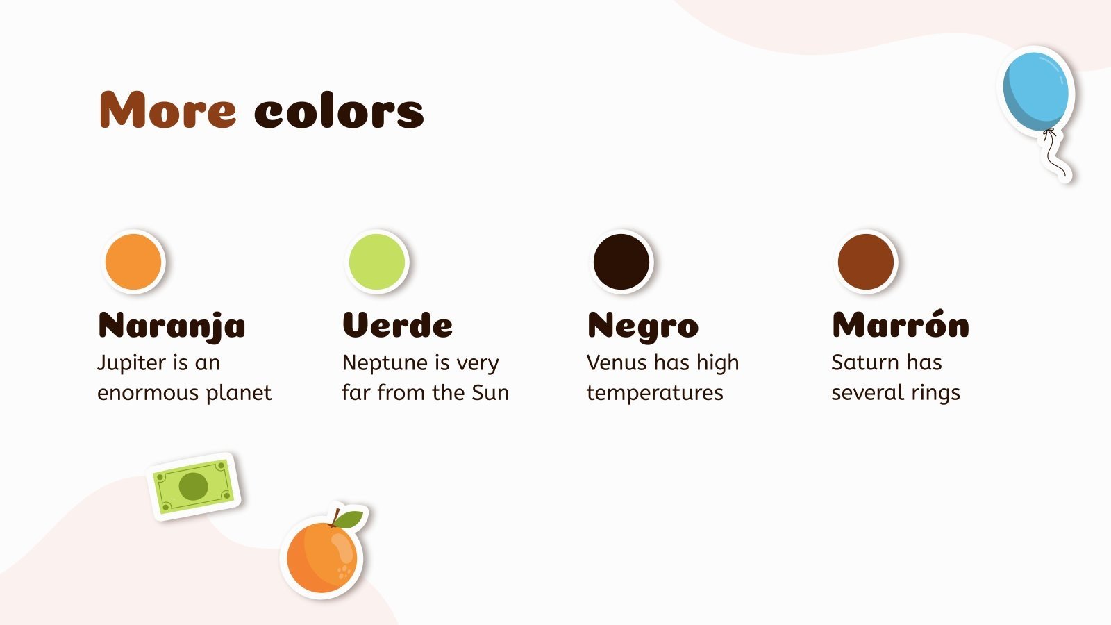 Colors and Shapes Vocabulary - Spanish | Google Slides & PPT