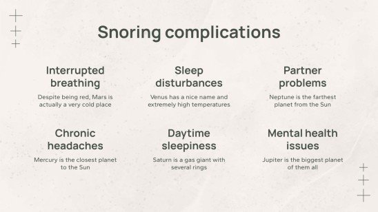 Snoring Conditions and Factors | Google Slides & PowerPoint