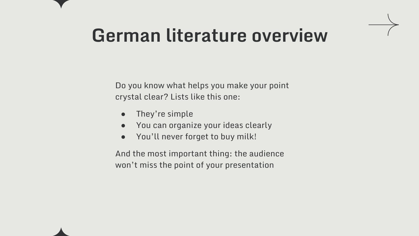 Introduction to German Literature - B.A. | Google Slides