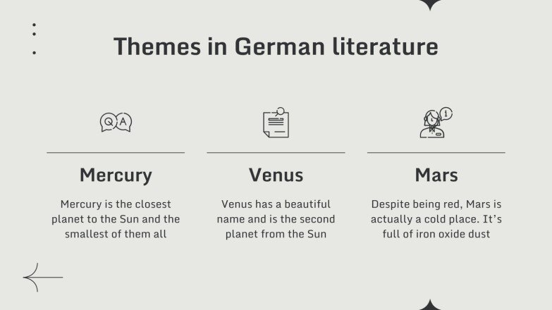 Introduction to German Literature - B.A. | Google Slides
