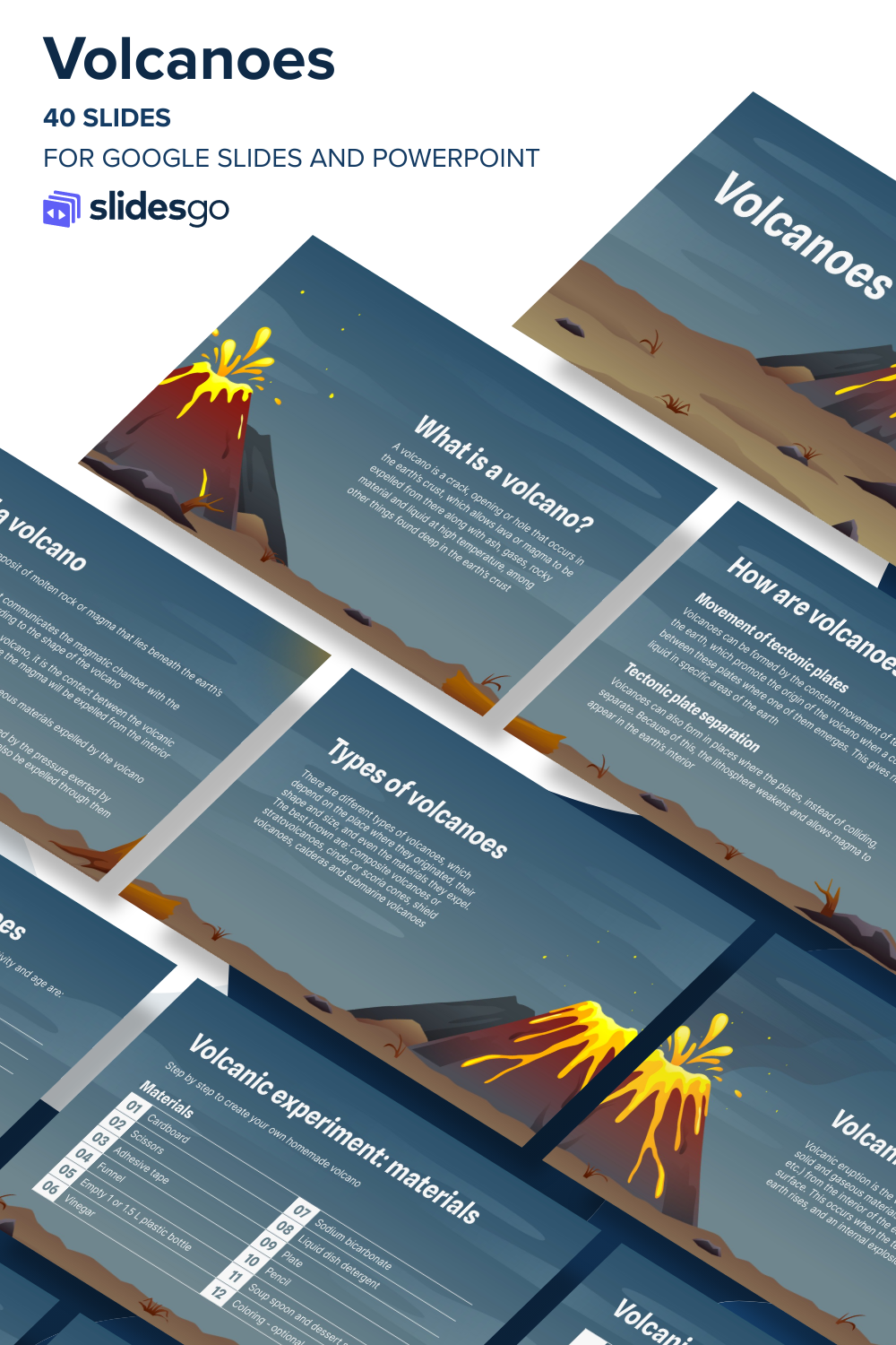 Volcanoes | Google Slides theme and PowerPoint template