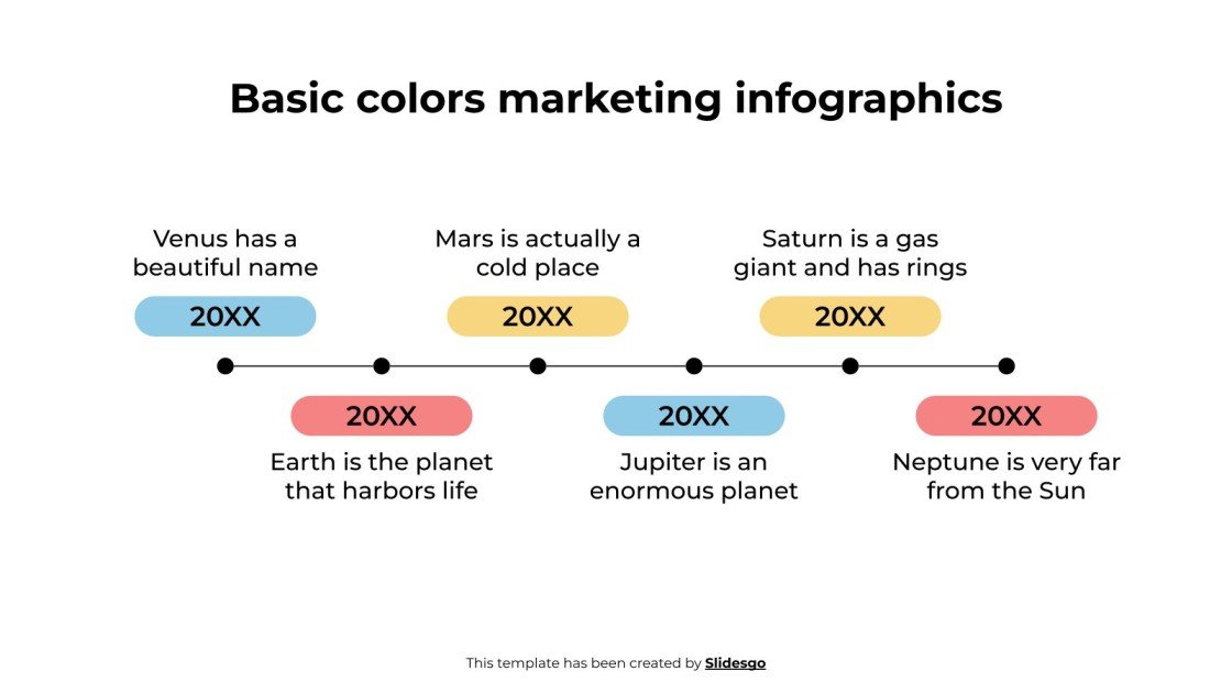 Basic Colors Marketing Infographics | Google Slides & PPT