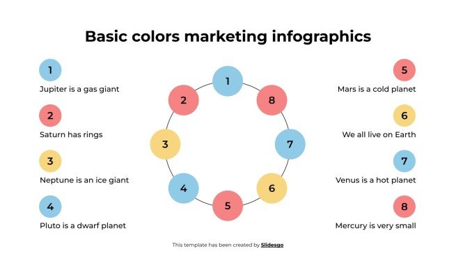 Basic Colors Marketing Infographics | Google Slides & PPT
