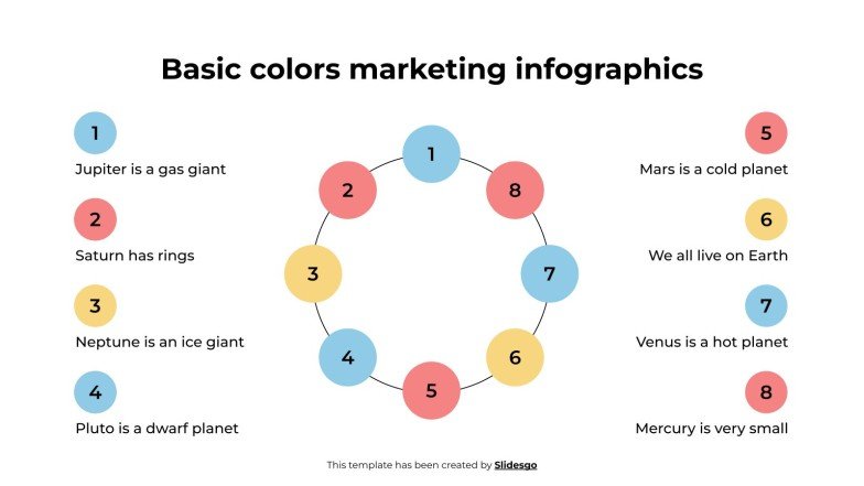 Basic Colors Marketing Infographics | Google Slides & PPT