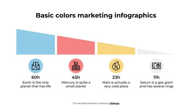 Basic Colors Marketing Infographics | Google Slides & PPT