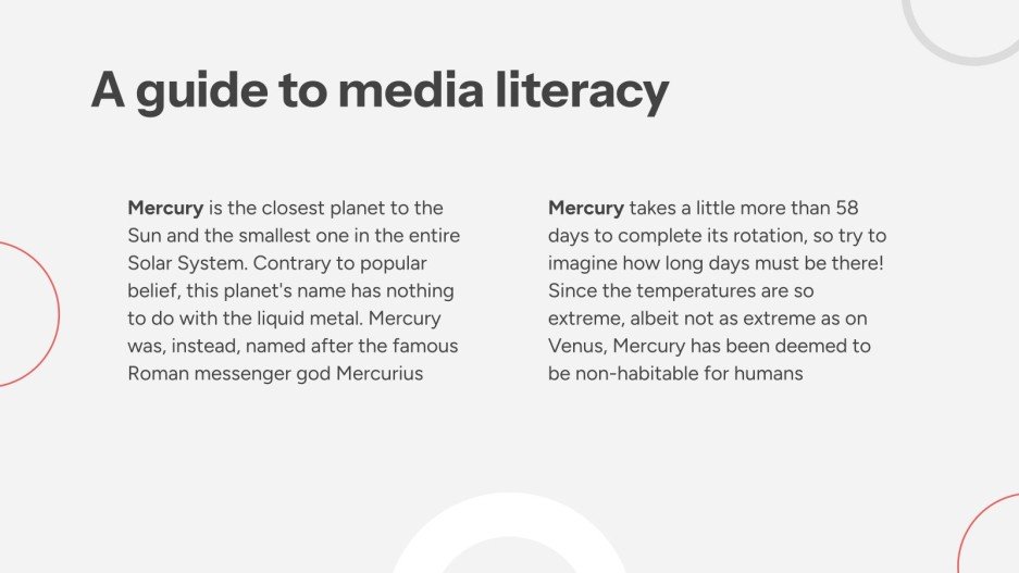 Media Literacy and Critical Analysis - Language Arts