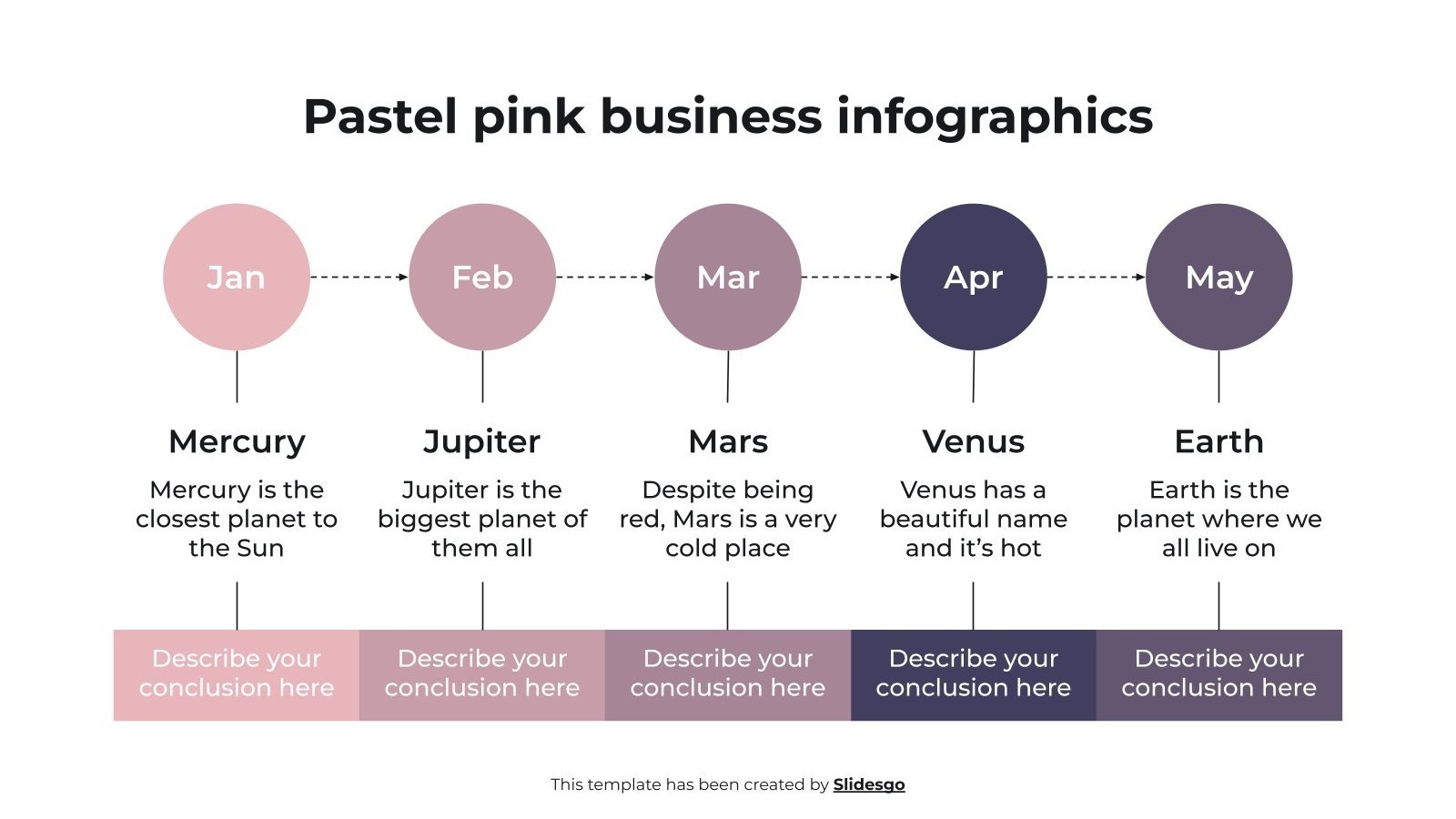 Pastel Pink Business Infographics | Google Slides & PPT