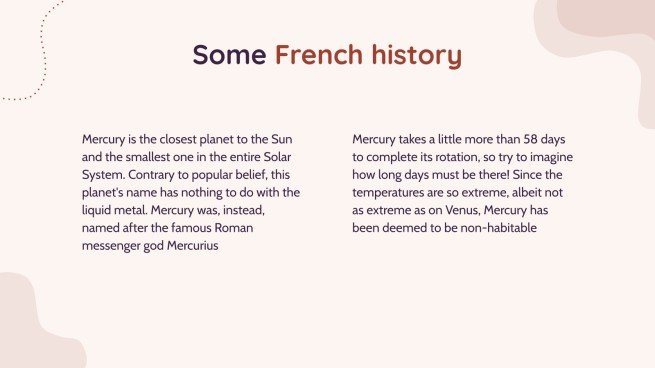 Daily Life and Cultural Practices - French - 8th Grade