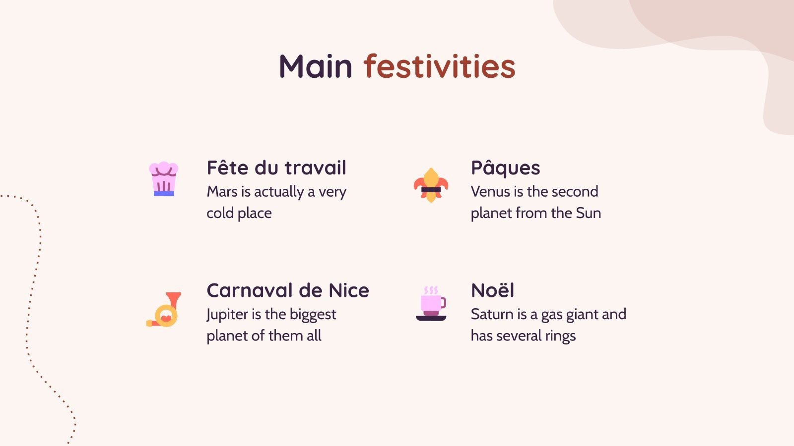 Daily Life and Cultural Practices - French - 8th Grade