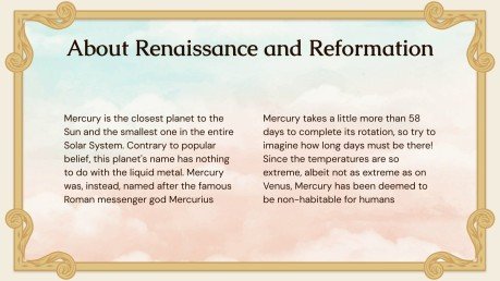 Renaissance and Reformation - History - 7th Grade