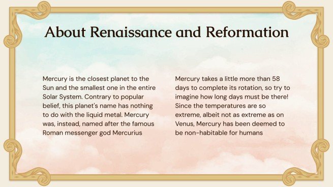 Renaissance and Reformation - History - 7th Grade