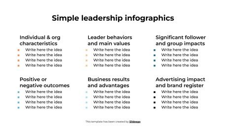 Simple Leadership Infographics | Google Slides & PowerPoint