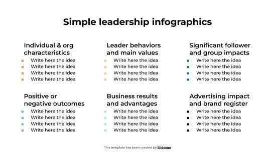 Simple Leadership Infographics | Google Slides & PowerPoint