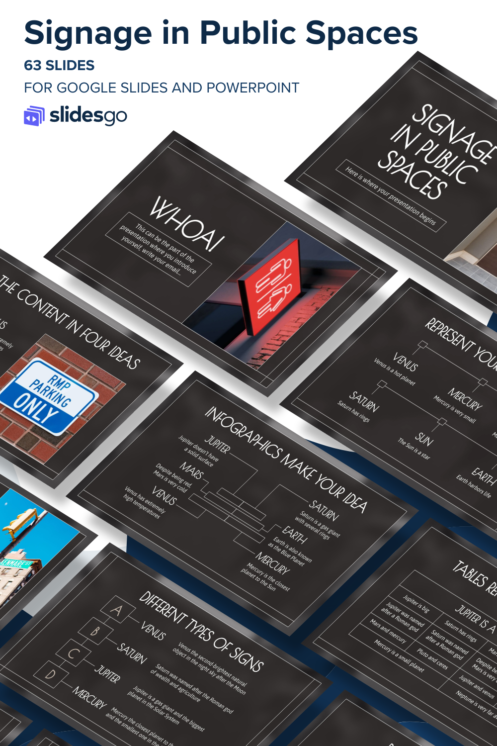 Signage in Public Spaces | Google Slides & PowerPoint