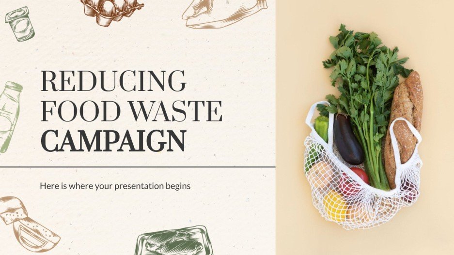 Reducing Food Waste Campaign | Google Slides & PPT