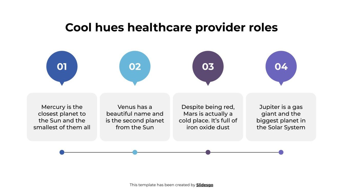 Cool Hues Healthcare Provider Roles Infographics