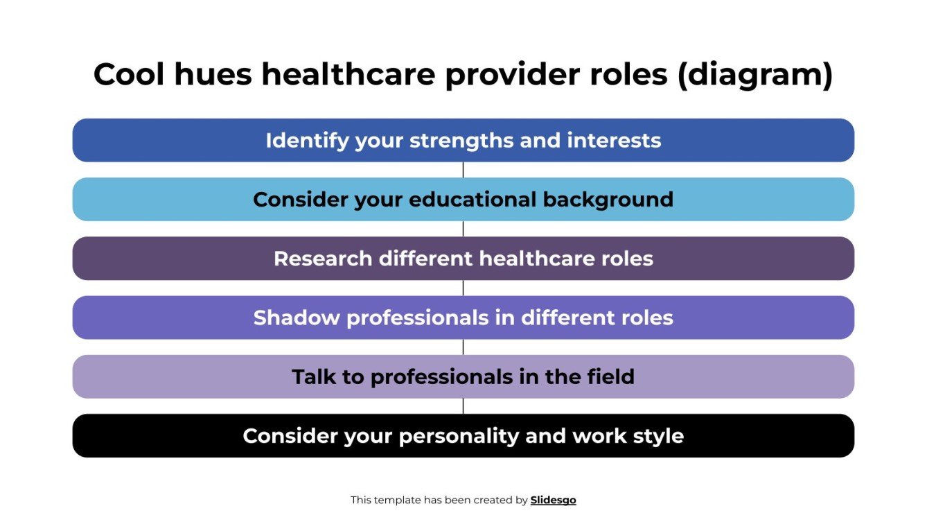 Cool Hues Healthcare Provider Roles Infographics