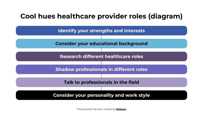 Cool Hues Healthcare Provider Roles Infographics