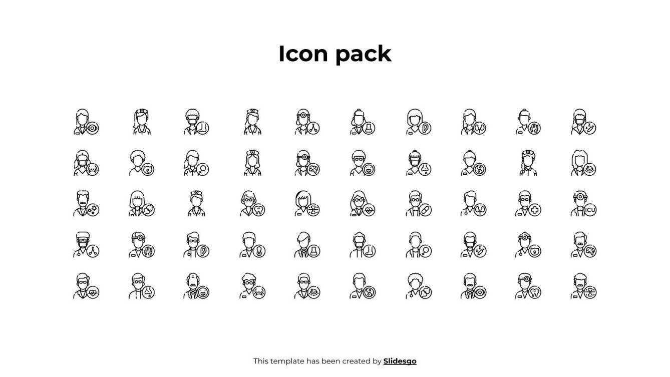 Cool Hues Healthcare Provider Roles Infographics