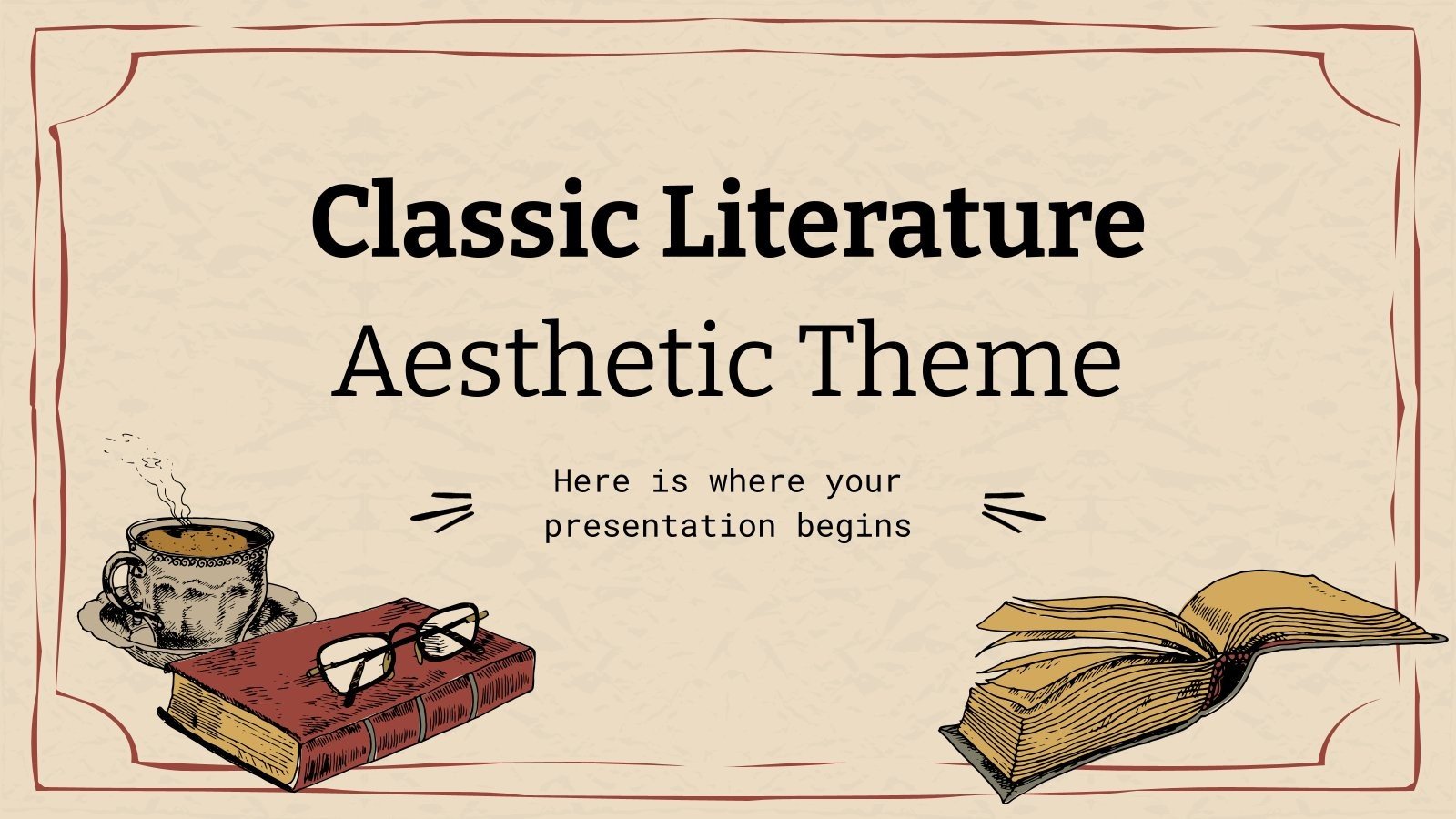 Classic Literature Aesthetic Theme | Google Slides y PPT