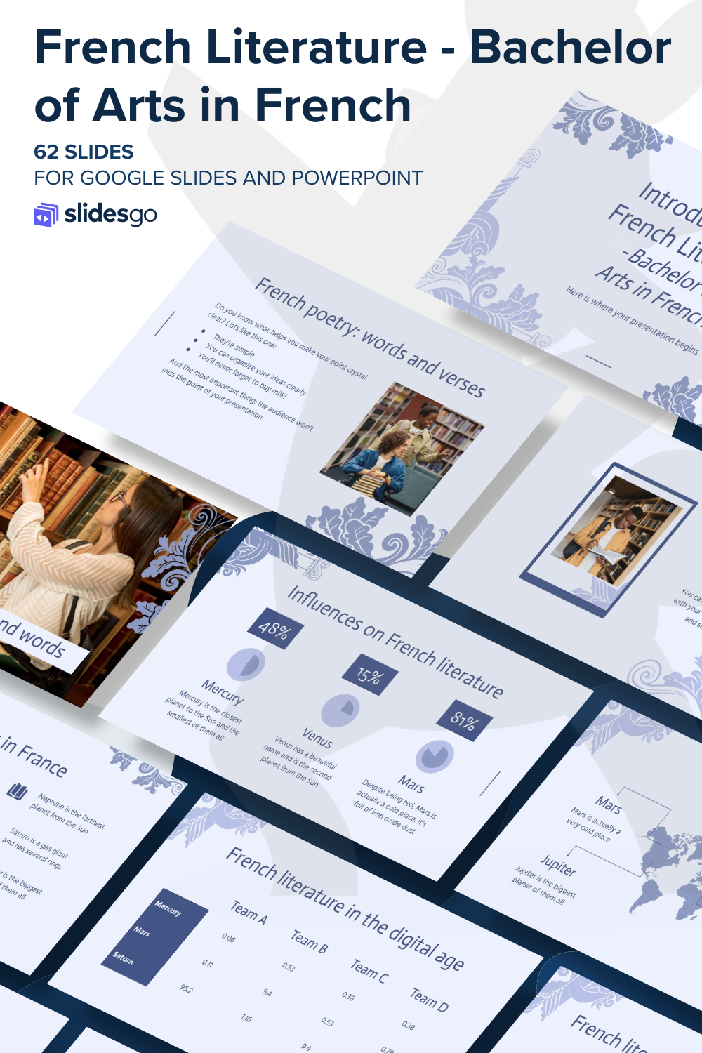 Introduction to French Literature | Google Slides & PPT