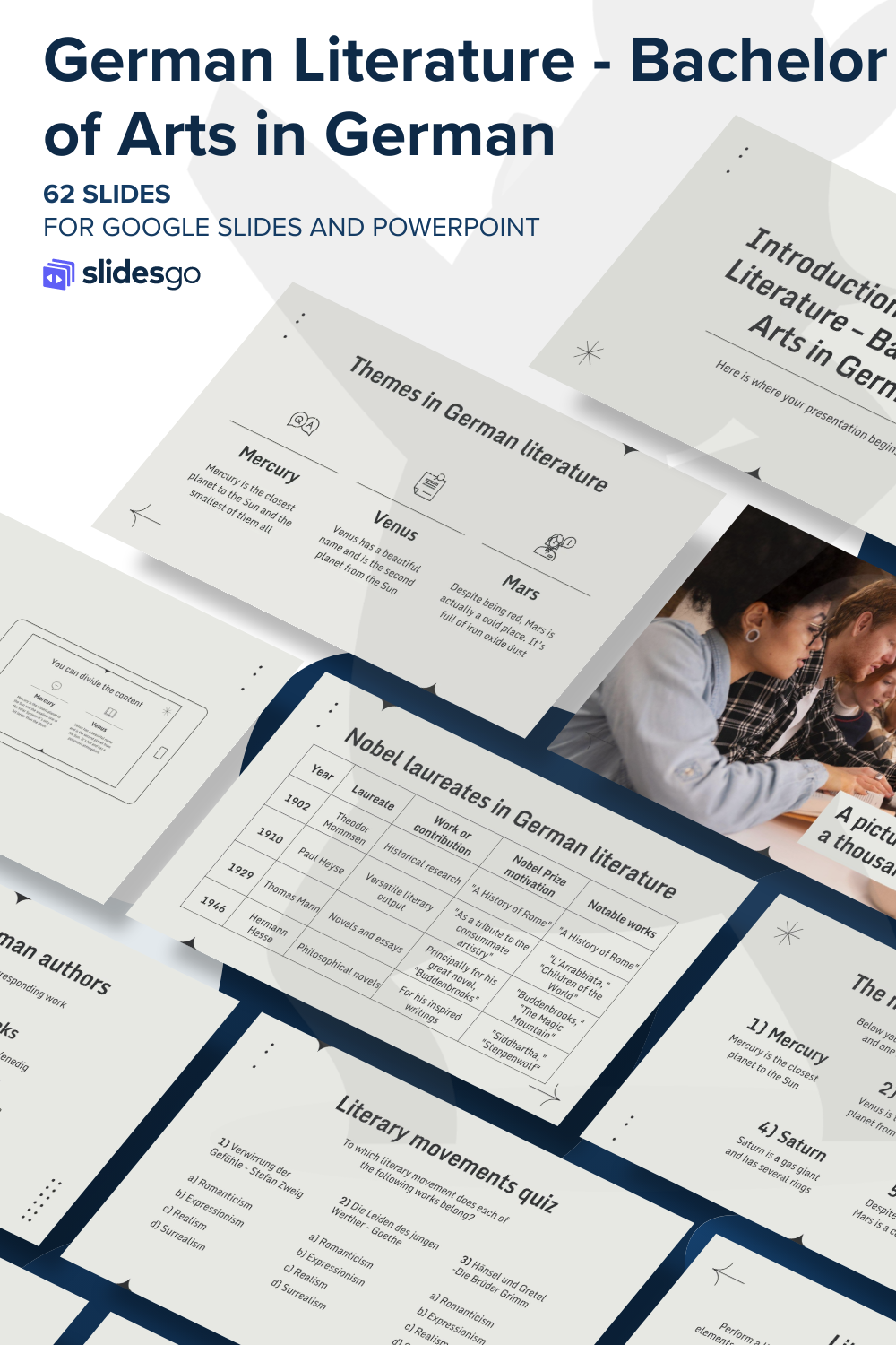 Introduction to German Literature - B.A. | Google Slides