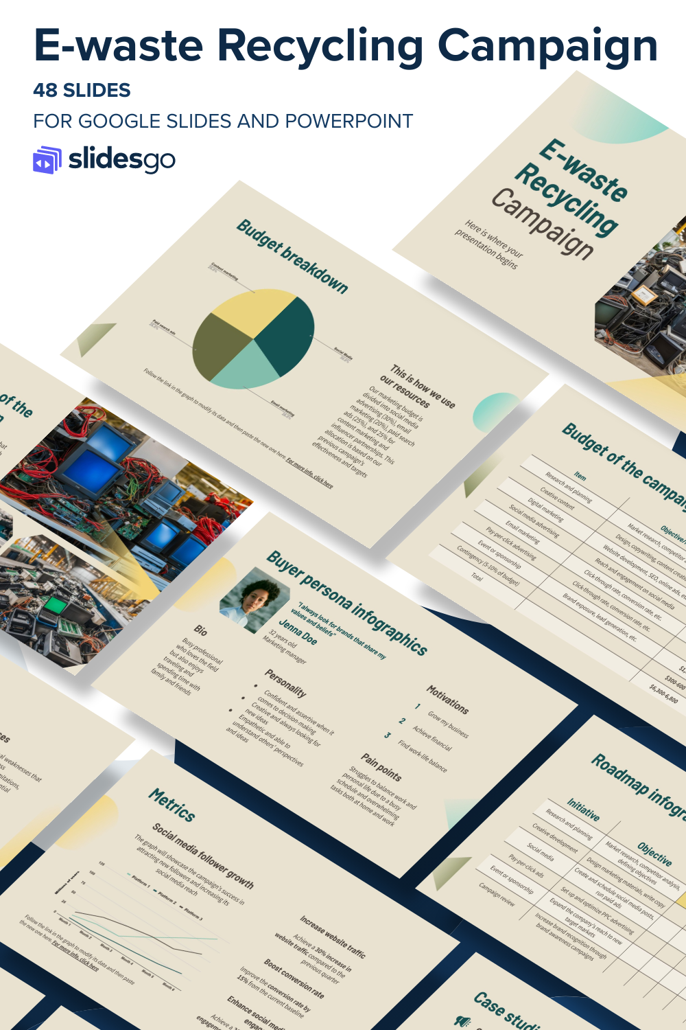 E-waste Recycling Campaign | Google Slides & PowerPoint