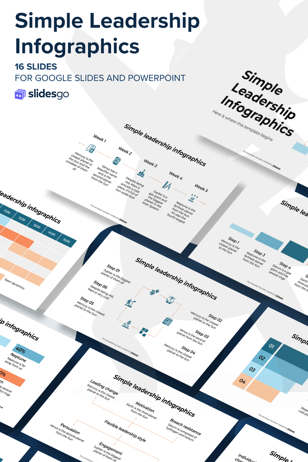 Simple Leadership Infographics | Google Slides & PowerPoint