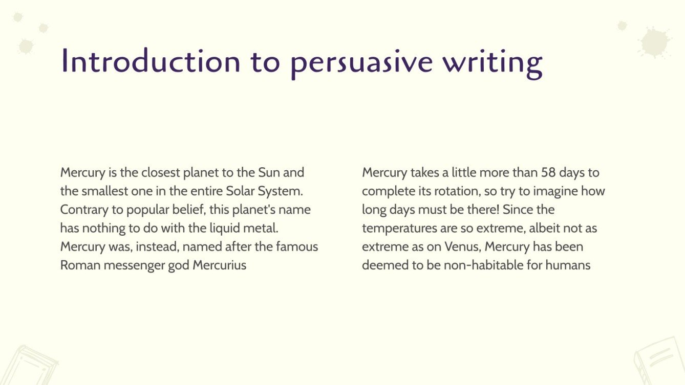 Persuasive Writing - Language Arts - 8th Grade