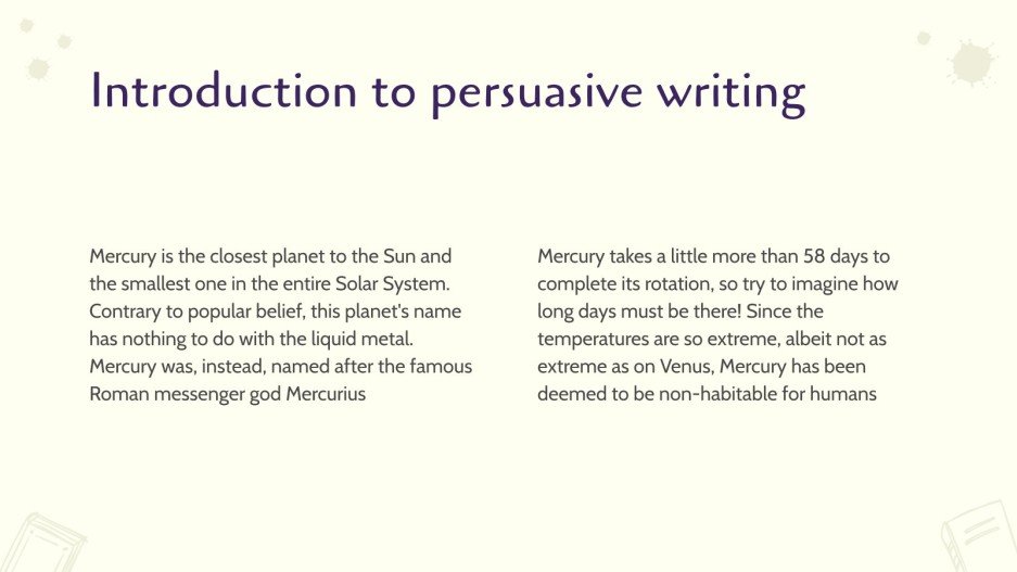 Persuasive Writing - Language Arts - 8th Grade