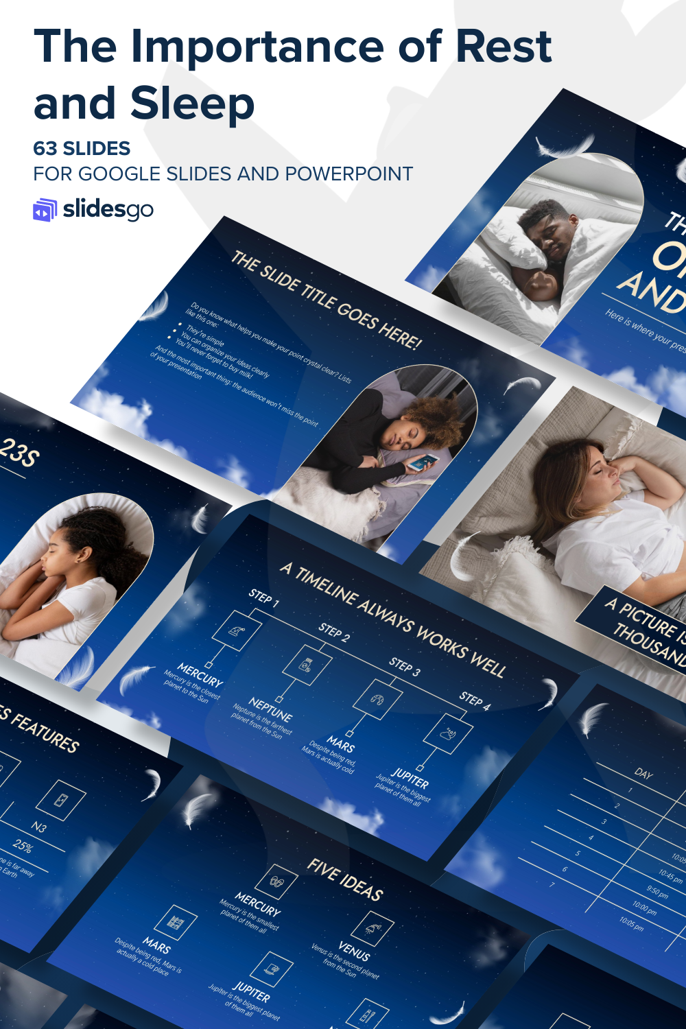 The Importance of Rest and Sleep | Google Slides & PPT