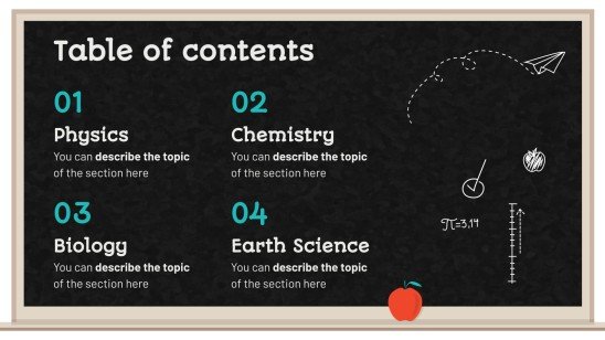 Science Blackboard Educational Theme | Google Slides