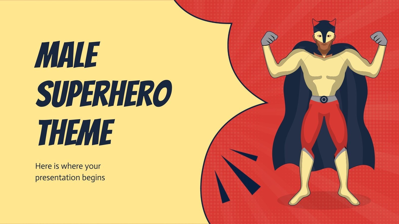 Tema de superhéroe masculino | Google Slides y PowerPoint