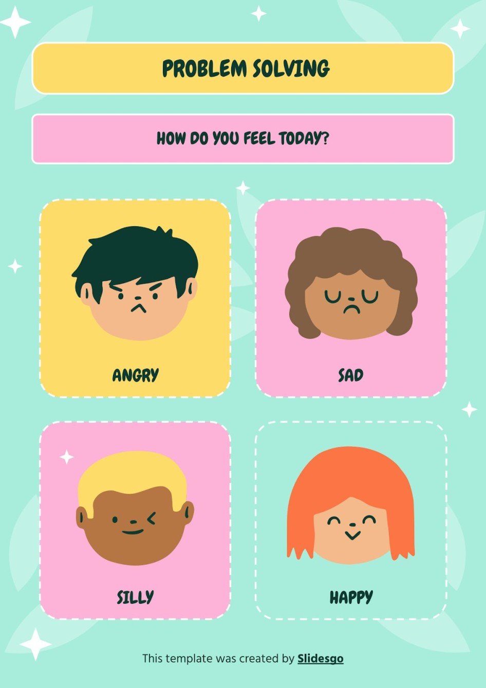 Printable Problem Solving Visual Support Worksheets for Pre-K