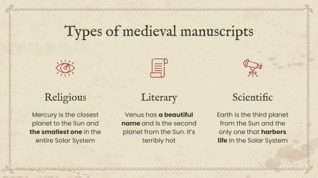Medieval Manuscripts | Google Slides & PPT