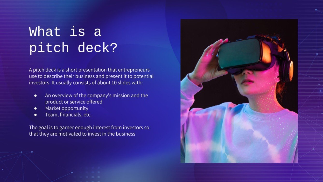 Extended Reality App Pitch Deck | Google Slides & PPT